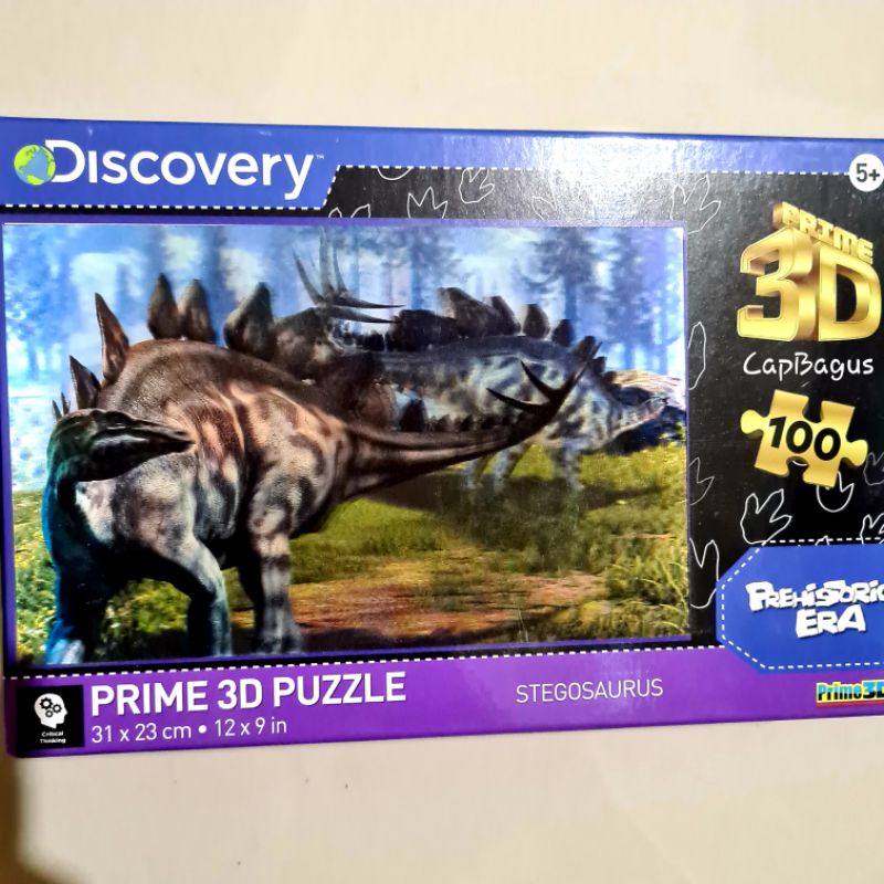 Jual Puzzle Prime 3D Dinosaurus Prehistoric Era Stegosaurus 3 d puzle ...