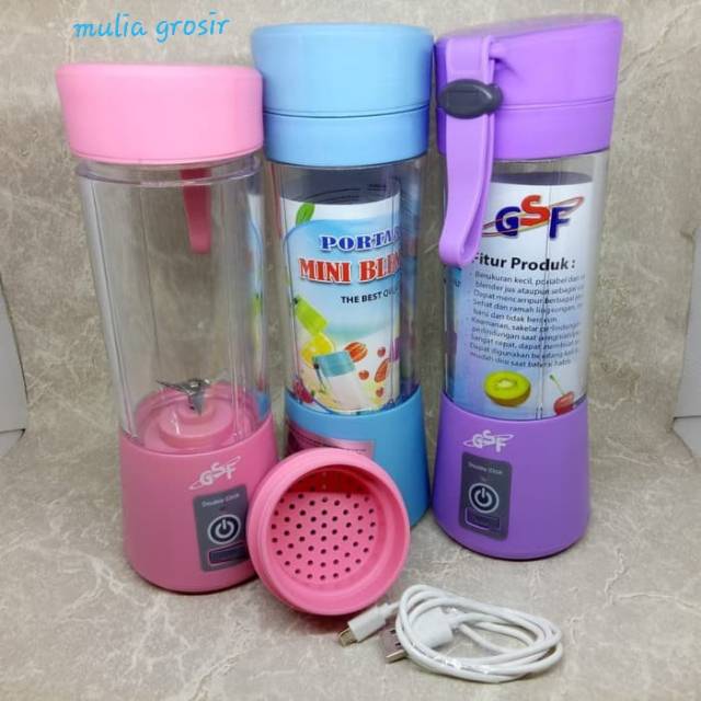 Jual Blender Mini Portable Blender Botol Juice Gsf 5859 / Blender ...