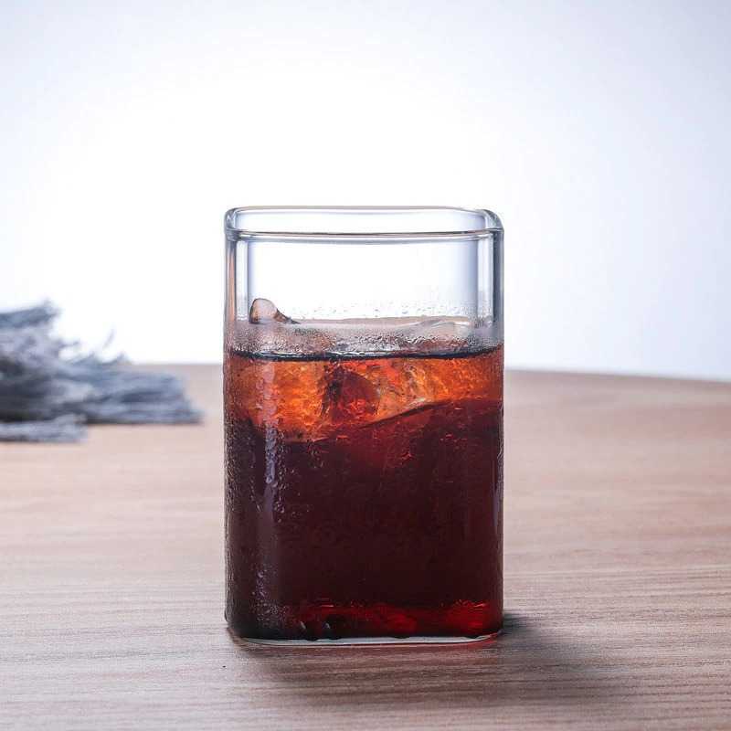 Jual ONE TWO CUPS GELAS MINUMAN BOROSILICATE GLASS KACA KOPI TEH SIRUP UNIK SIMPLE SIMPEL ...