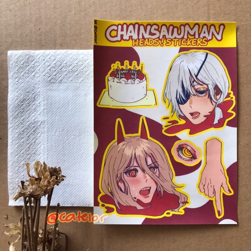 Jual Chainsaw Man Head Sticker | Shopee Indonesia