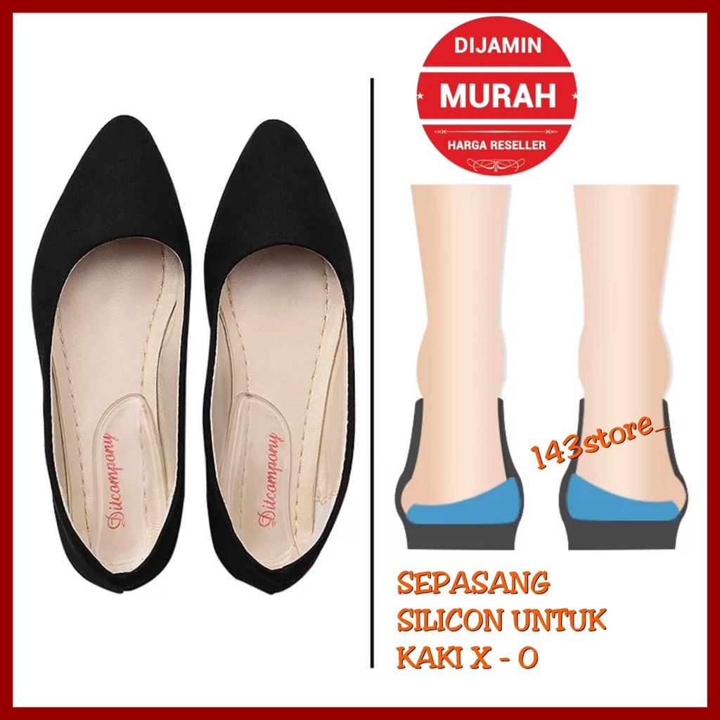 Jual INSOLE SILICON GEL UNTUK KAKI O DAN X INSOLE SEPATU WANITA SOL ...