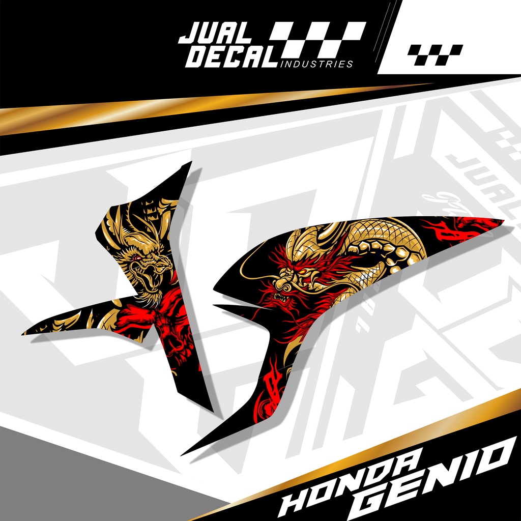 Jual Stiker Motor Honda Genio NAGA DRAGON Variasi 2020 2021 2022 Custom ...