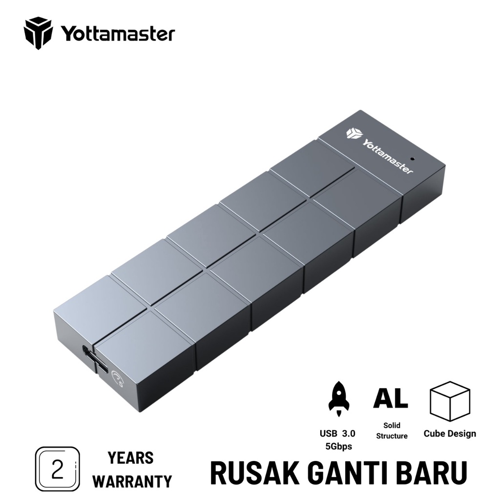 Jual Yottamaster Y Hypercube M.2 SSD Enclosure NGFF SATA ( HC3-C3 ...