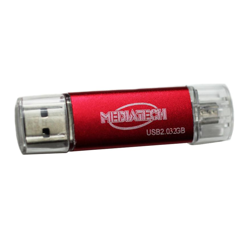 Jual Mediatech Dual Drive Colorfull OTG 32GB - Merah ( 710310 ...
