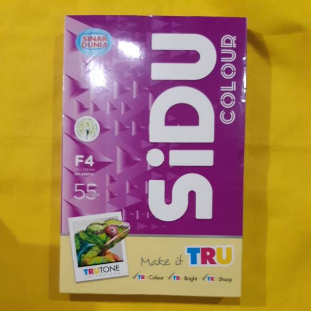 Jual Kertas HVS warna F4 SIDU 55 gsm / 70 gsm (1 rim) | Shopee Indonesia