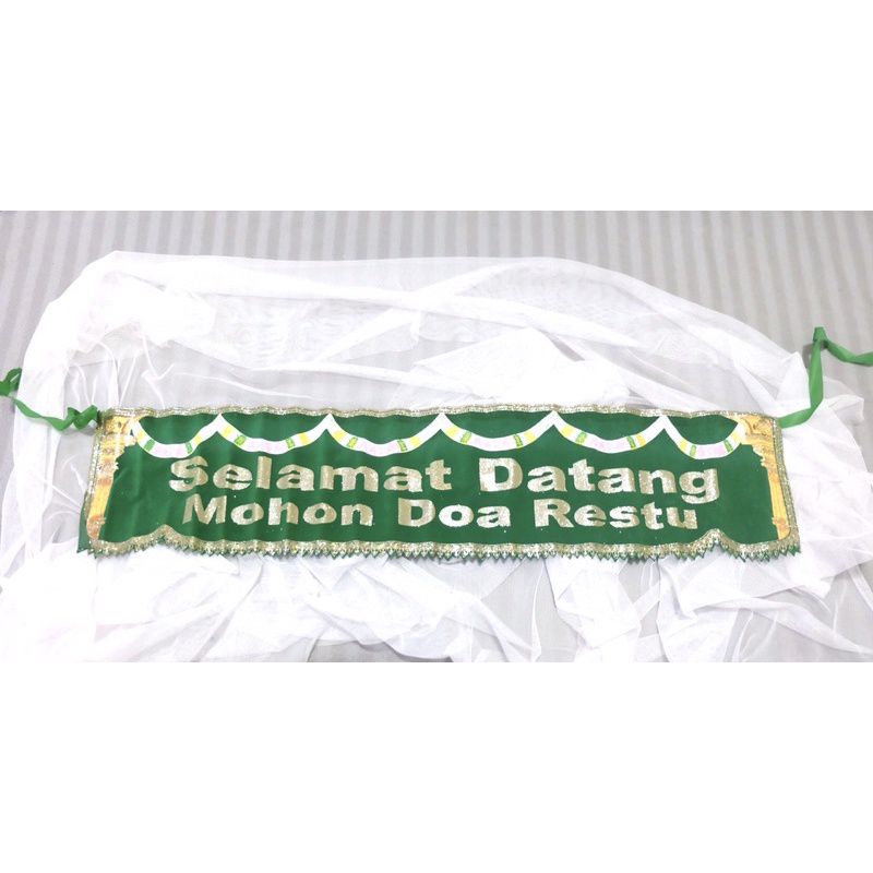 Jual (Terlaris) BANNER SELAMAT DATANG MOHON DOA RESTU / UNDANGAN HAJATAN | Shopee Indonesia
