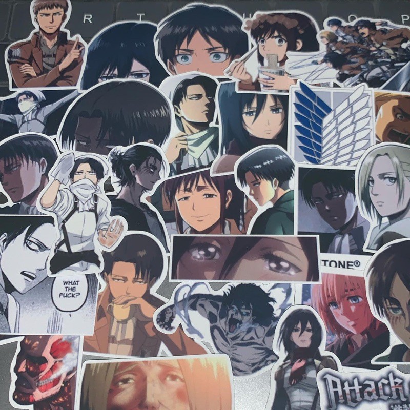 Jual attack on titan stickers | Shopee Indonesia