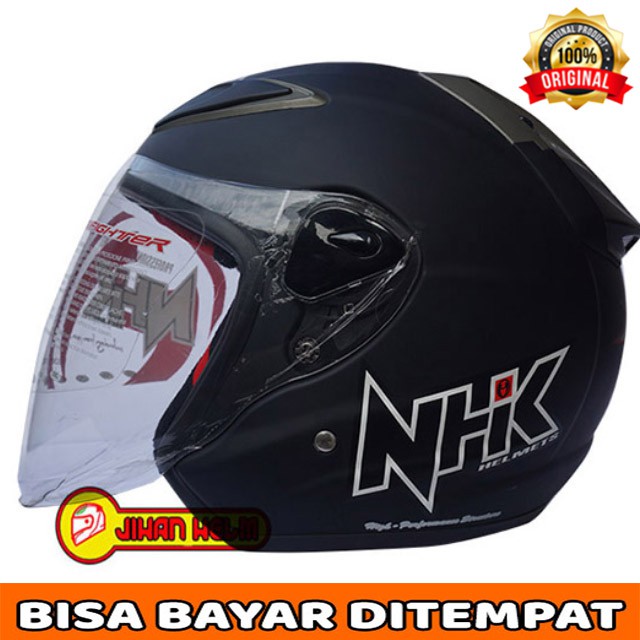 Jual HELM / NHK / HELM NHK / HELM NHK R6 BLACK DOFT ORIGINAL SNI ...