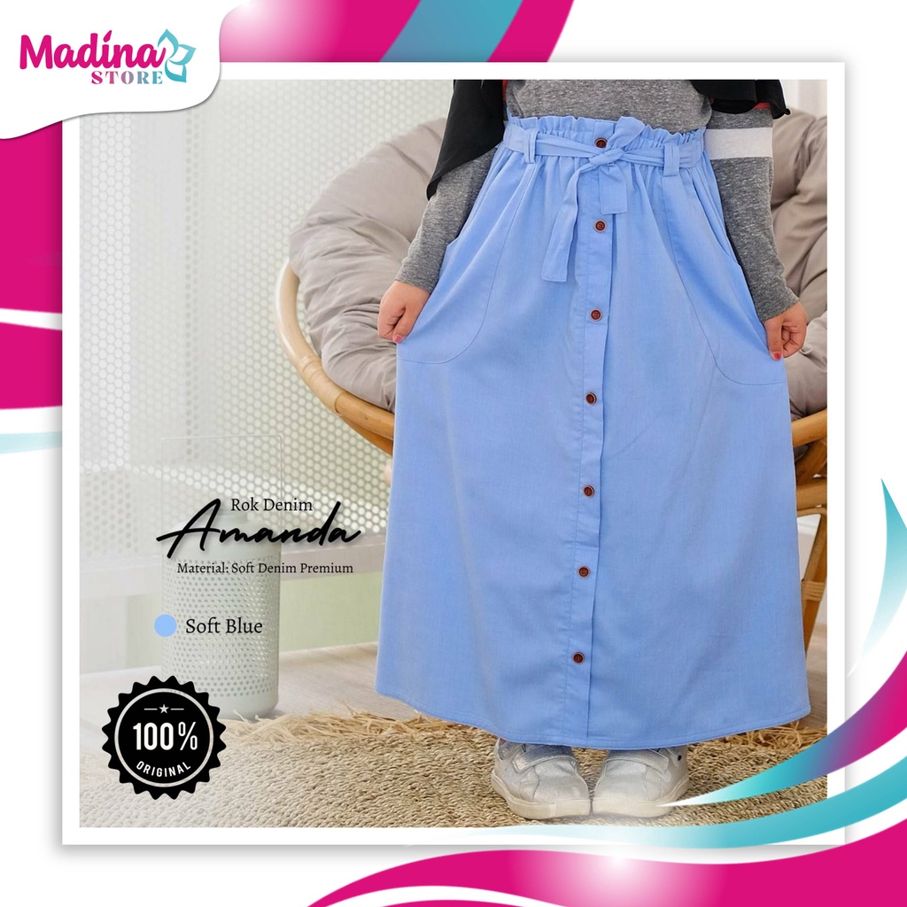 Jual [Original] Rok Amanda by Saraah | Rok Kekinian | Rok Panjang Murah ...