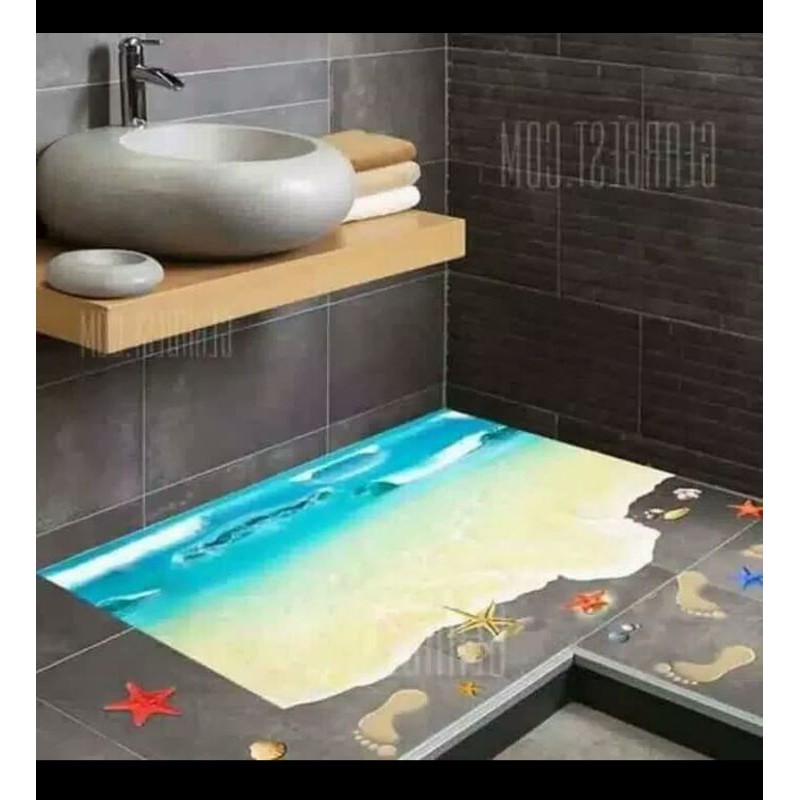 Jual WALL STICKER 3D TEPI PANTAI | Shopee Indonesia