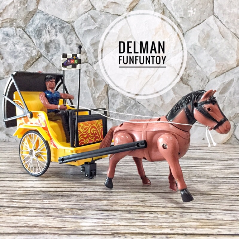 Jual Kuda delman mainan: mainan alat transportasi tradisional indonesia ...