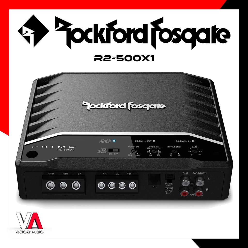 Jual Power Amplifier Monoblock ROCKFORD FOSGATE R2-500x1 PRIME SERIES Class D 1 Channel 500 Watt ...