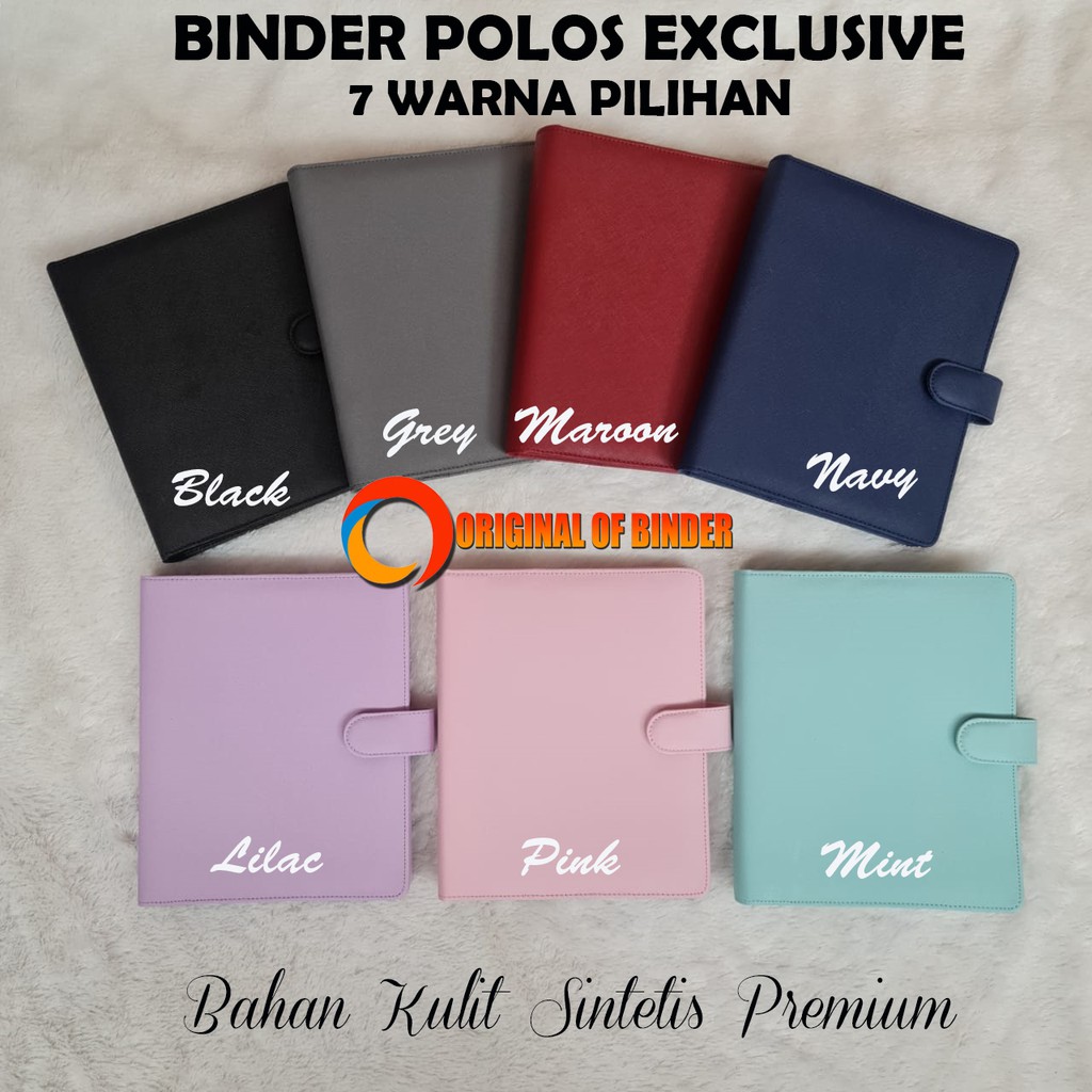 Jual BINDER POLOS EXCLUSIVE 7 WARNA PILIHAN, A5 & B5 | Shopee Indonesia