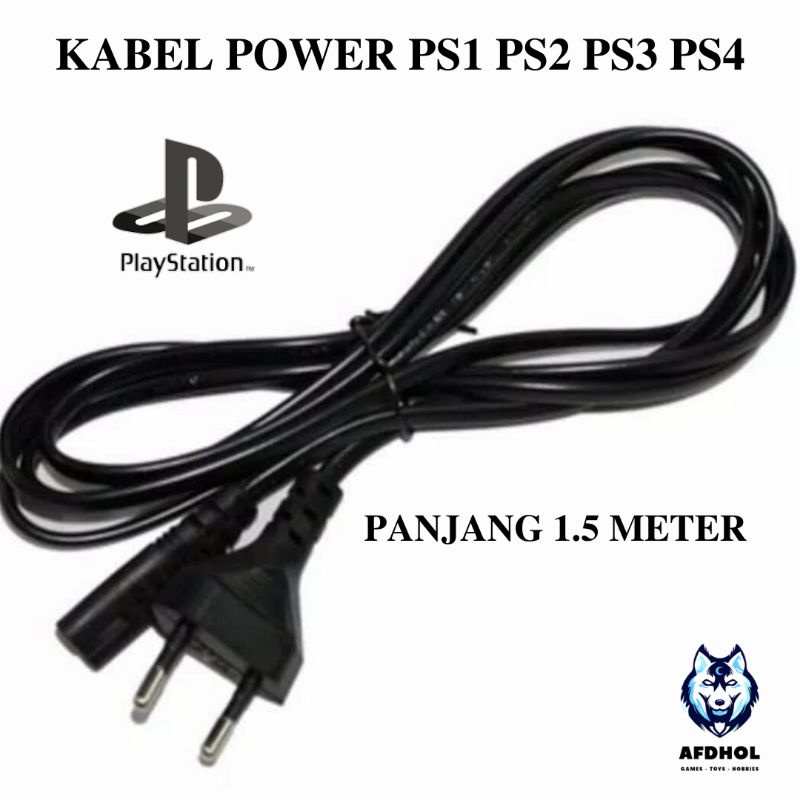 Jual Kabel Cable Listrik Ac Cord 8 Adaptor Power PS1 PS 1 PSONE PS ONE ...