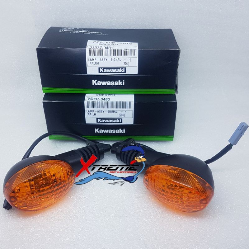 Jual Lampu Sen KLX Depan Belakang Kanan Kiri Original Kawasaki Riting Sein KSR Dtracker | Shopee ...