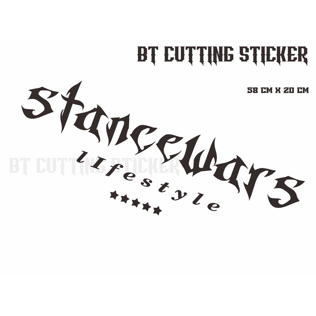 Jual BT sticker kaca mobil sticker stancewars sticker lowered sticker ...