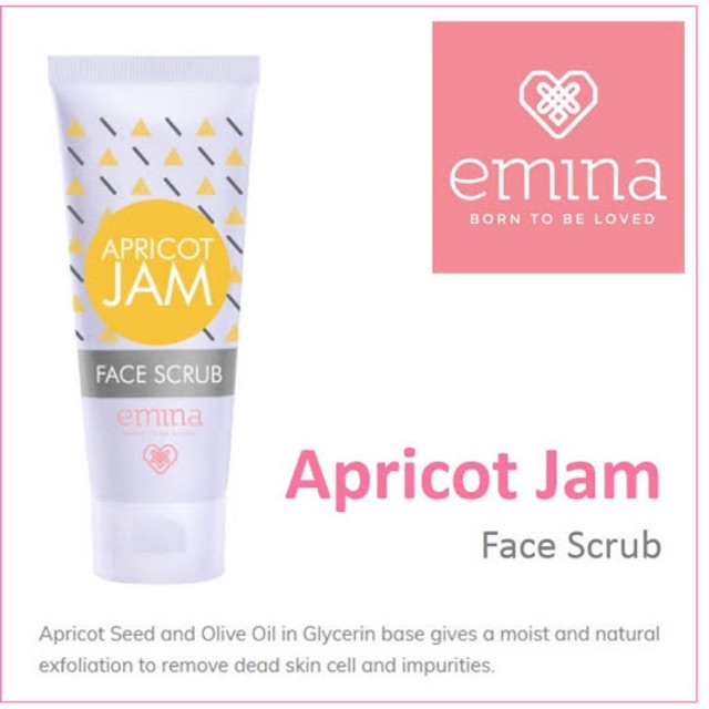 Jual EMINA APRICOT JAM FACE SCRUB / emina face scrub | Shopee Indonesia