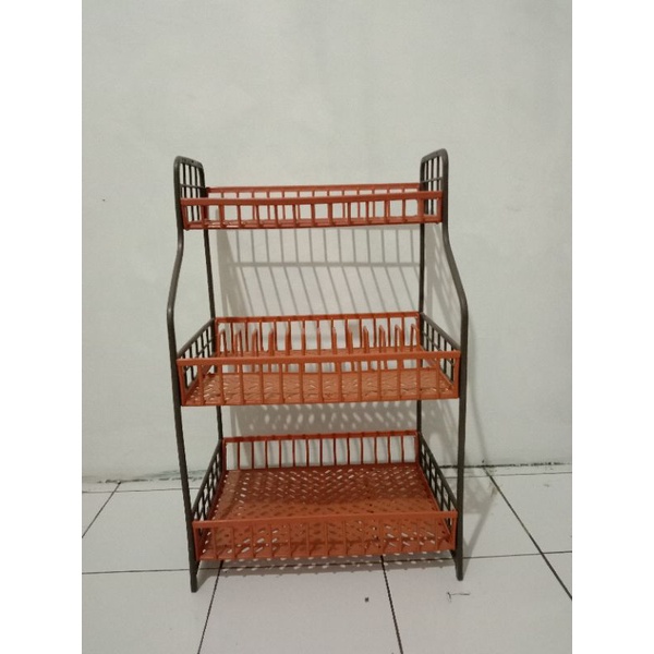 Jual RAK PIRING 3 SUSUN CAMELIA BAUT | Shopee Indonesia