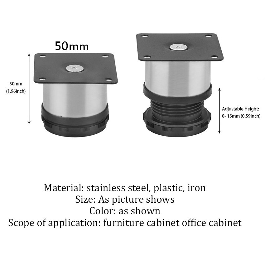 Jual Stainless Steel Adjuster Kaki Alas Stabil Meja Kursi Bangku Sofa ...