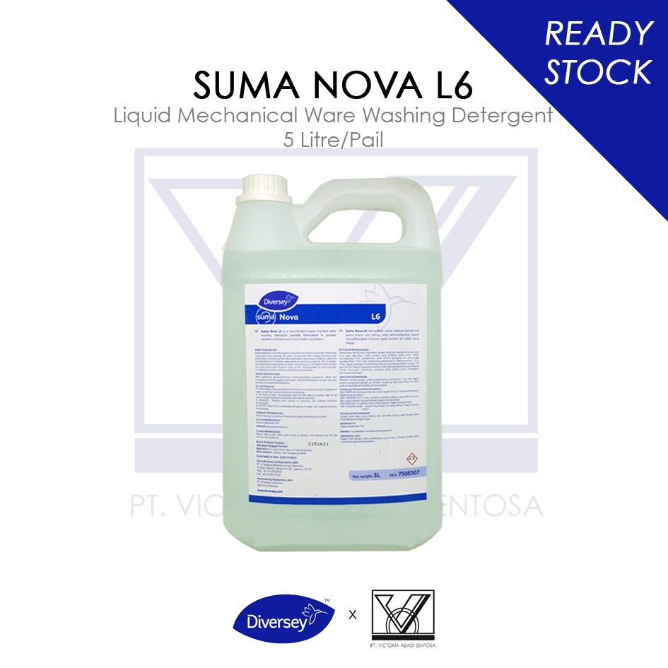 Jual Diversey SUMA Nova L6 - Non-Chlorinated Machine Dish Liquid ...