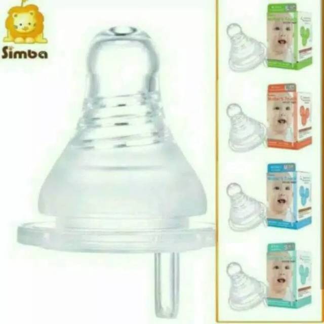 Jual SIMBA MOTHER TOUCH ANTI COLIC NIPPLE STANDARD NECK CROSS HOLE/DOT ...