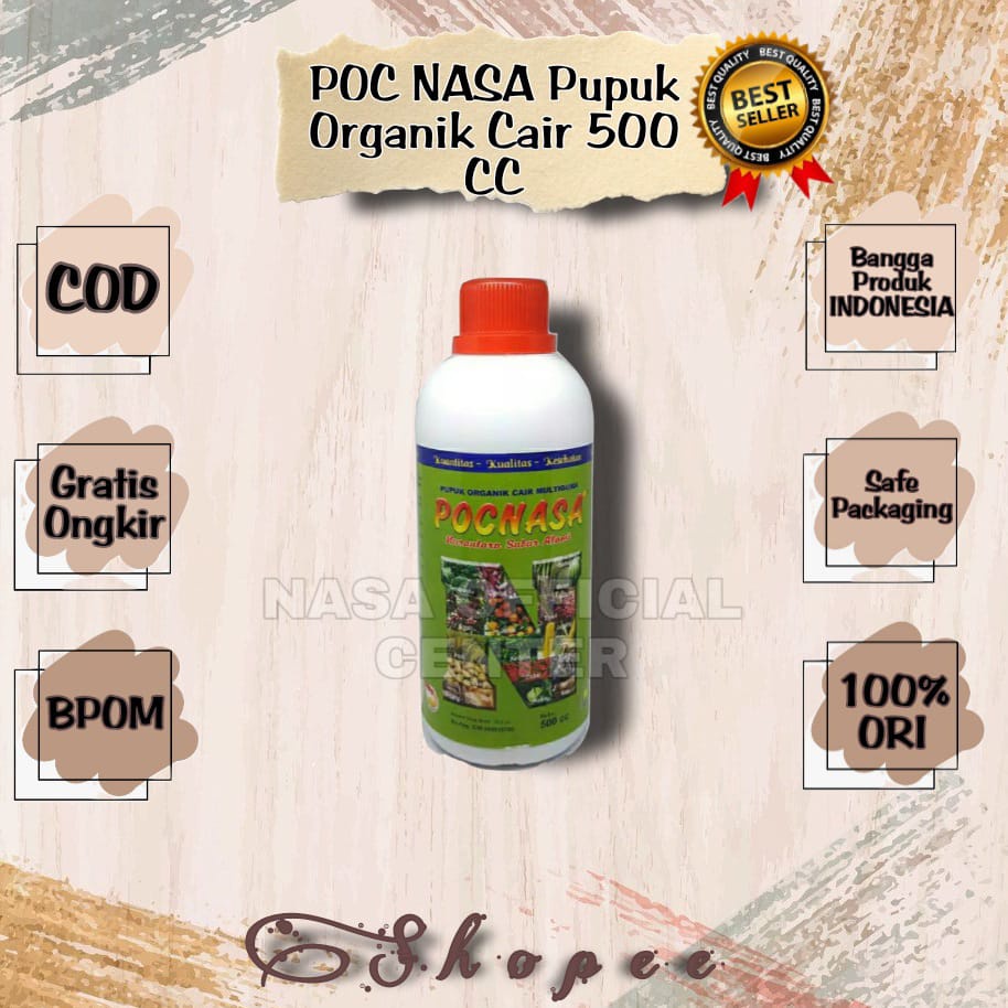Jual POC NASA PUPUK ORGANIK CAIR MULTIGUNA 500 CC ORIGINAL NASA | Shopee Indonesia
