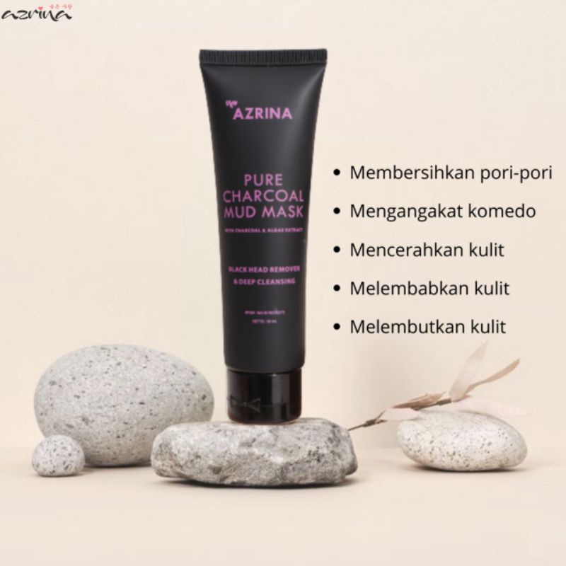 Jual Azrina Pure Charcoal Mud Mask | Shopee Indonesia