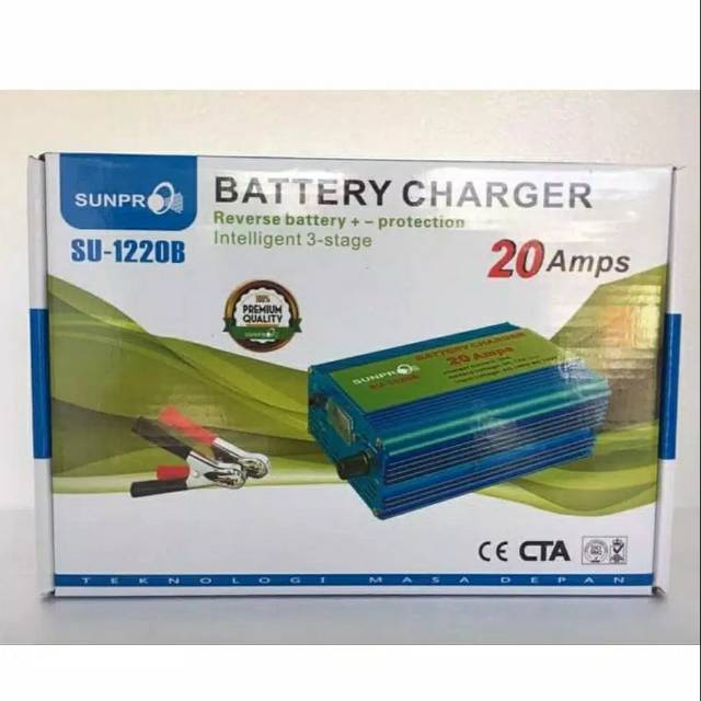 Jual CAS AKI SUNPRO SU-1220A/1220B 20A/ CAS AKI MOTOR & MOBIL | Shopee ...