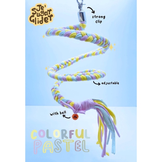 Jual Hanging Spiral Rope, Mainan Spiral Rope Sugar Glider, Burung ...