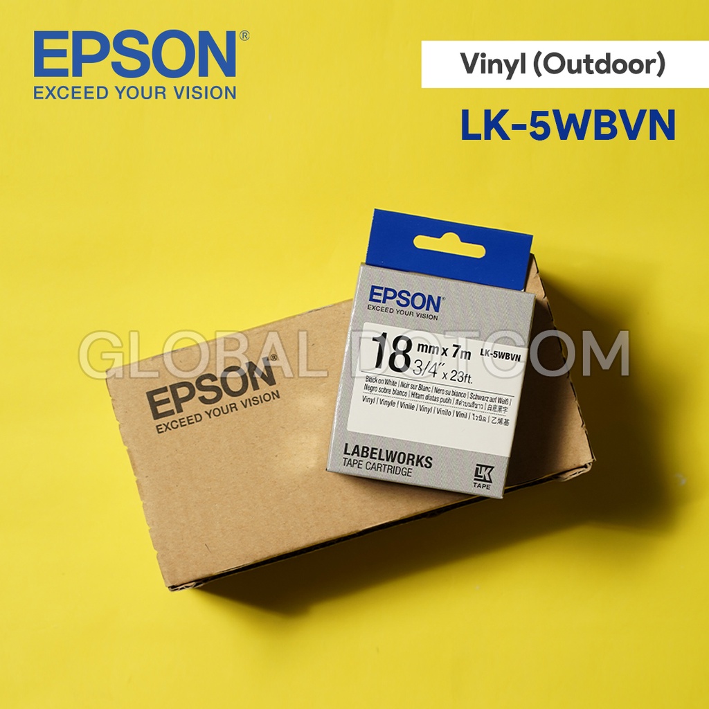 Jual EPSON ORIGINAL LABEL VINYL 18mm x 7m TAPE CARTRIDGE | Shopee Indonesia