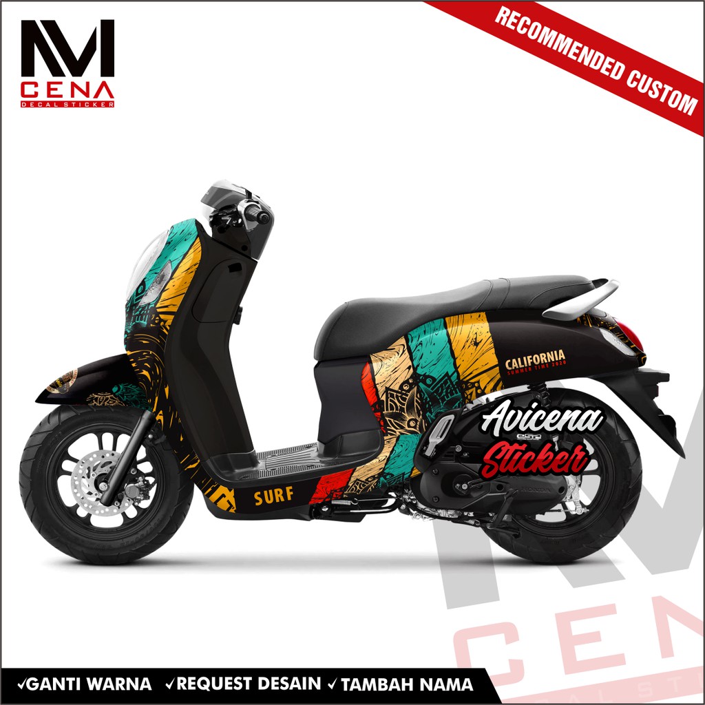 Jual Sticker Striping Decal Scoopy Prestige New 2021 Decal Sticker New ...
