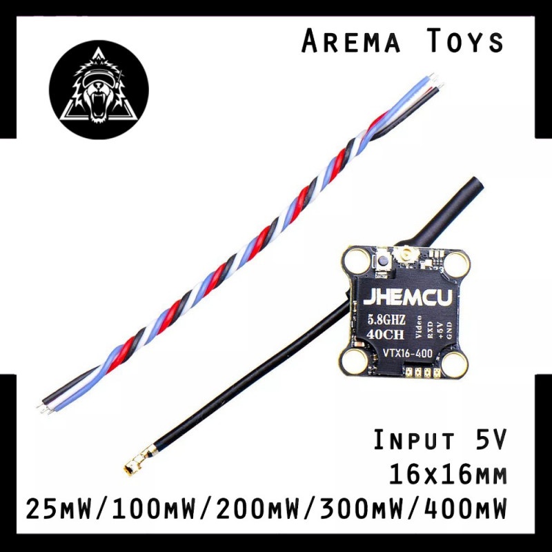 Jual Jhemcu VTX16-400 VTX 5.8GHz 40CH 400mW 5V Video Transmitter FPV ...