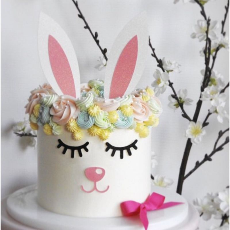 Jual CAKE TOPPER KELINCI MATA HIDUNG TELINGA BUNNY RABBIT HIASAN KUE ...