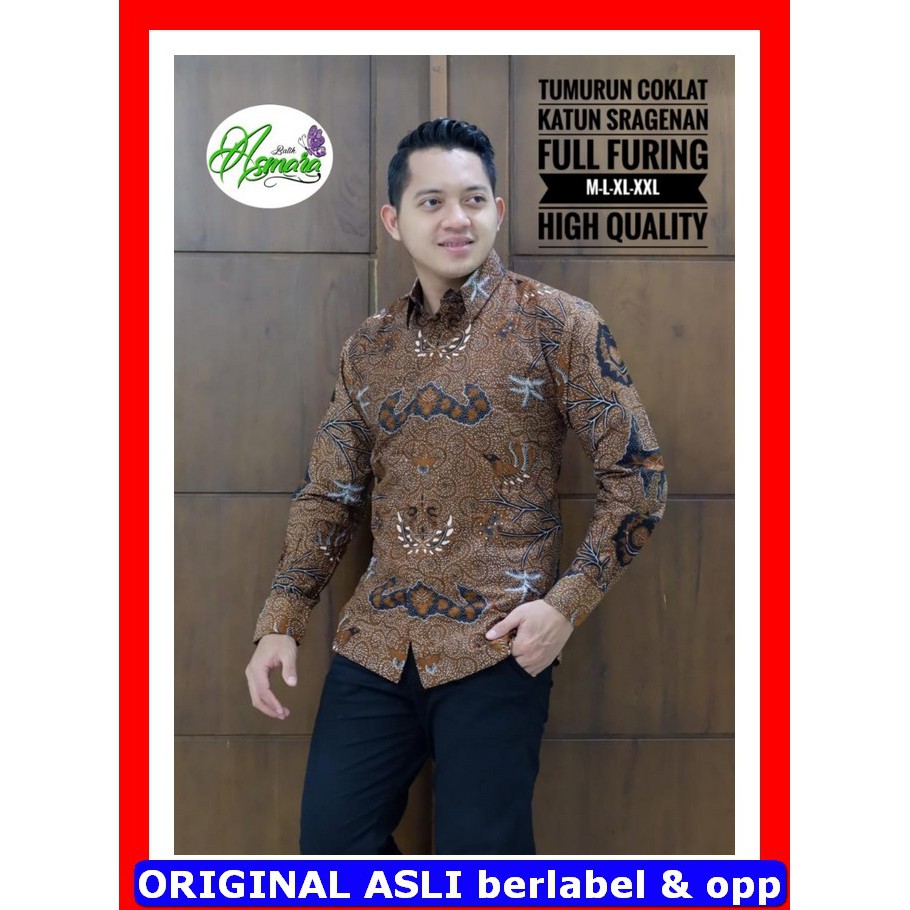 Jual PROMO BATIK PREMIUM MODERN KEMEJA BATIK SOLO Lengan Panjang Lapis ...