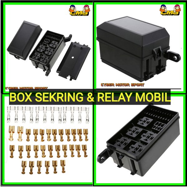 Jual Rumah sekring dan relay mobil universal. bok kotak sekring relay. | Shopee Indonesia