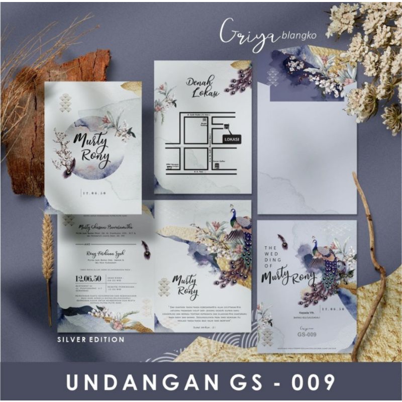Jual blangko kartu undangan Griya GS 009 + amplop (kosongan) | Shopee ...
