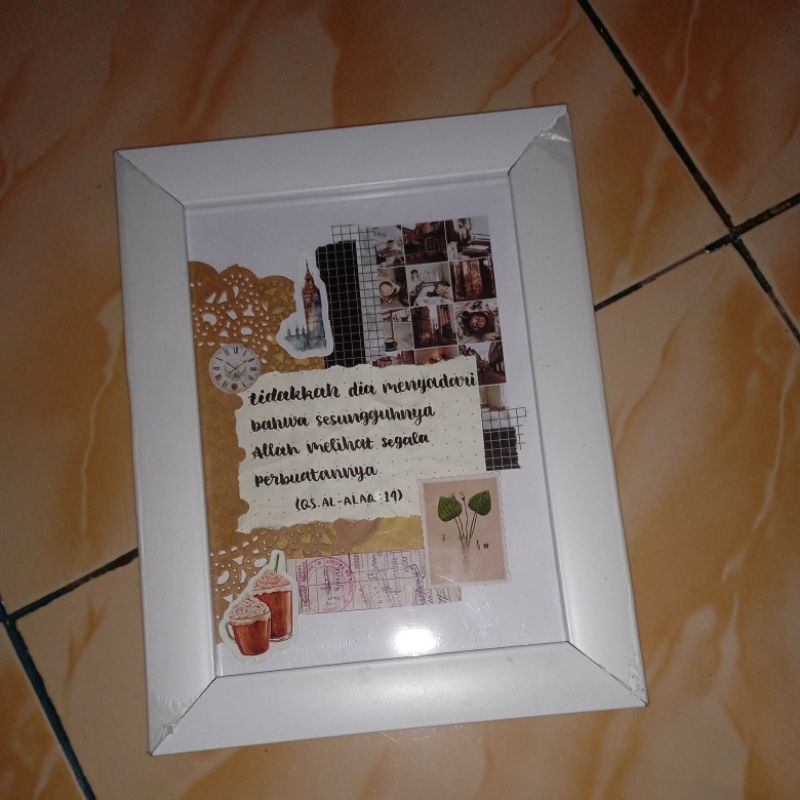 Jual journal frame aesthetic hiasan dinding/wall dekor | Shopee Indonesia