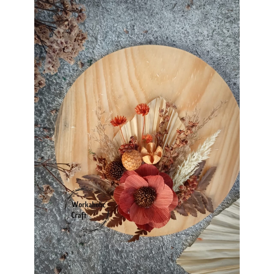 Jual Premium Rangkaian Bunga Kering Rustic Bahan Mahar Rustic Bunga ...