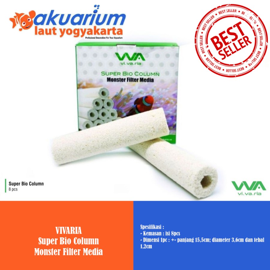 Jual Vivaria Super Bio Column Rumah Bakteri/Filter Media | Shopee Indonesia
