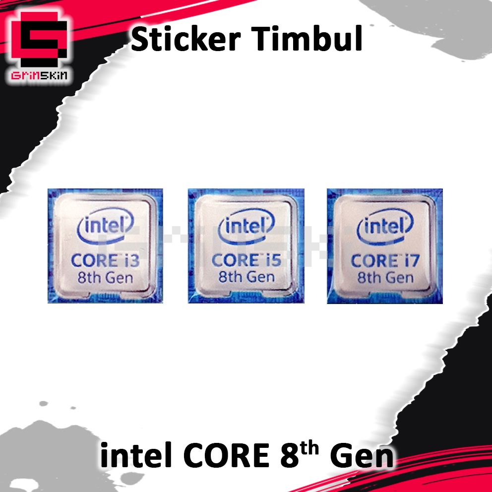 Jual Sticker Timbul Emblem intel Core i3 i5 i7 Gen 8 | Shopee Indonesia