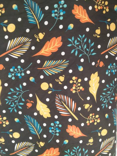 Jual Bahan/kain katun motif daun | Shopee Indonesia