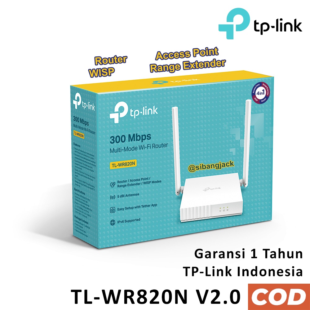 Jual TP-Link TL-WR820N 300 Mbps Wireless Router Access Point WISP Range ...