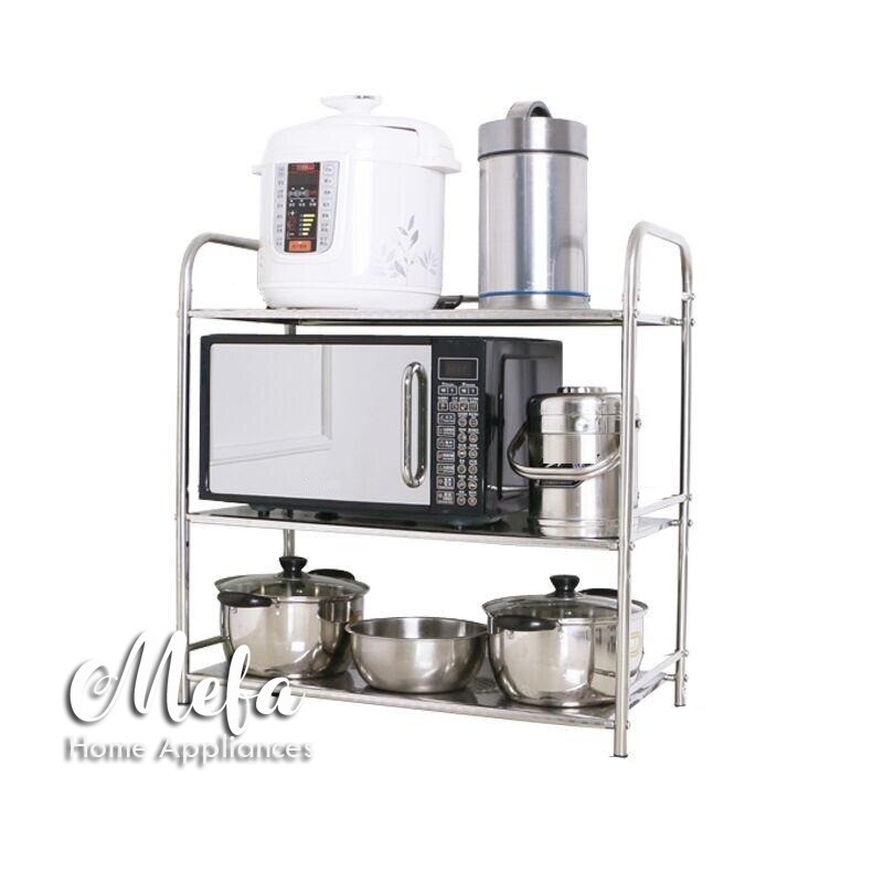Jual Rak Stainless Dapur Serbaguna 3 susun Tempat Bumbu Unik Penyimpan ...