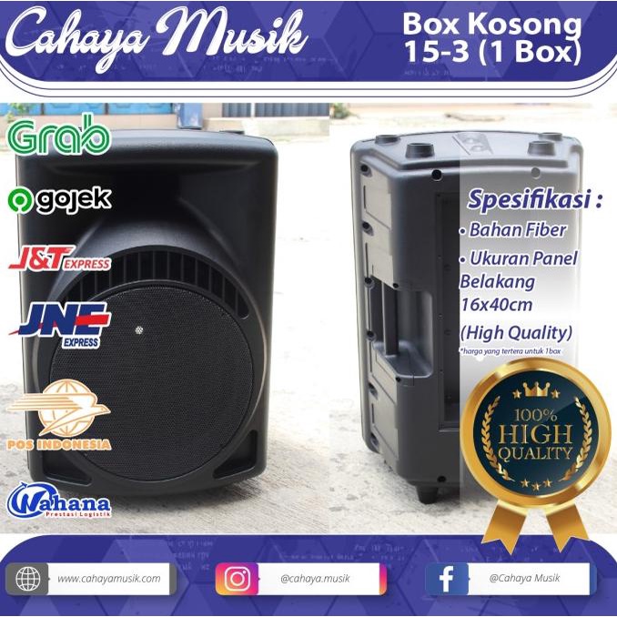 Jual box speaker 15 in bahan plastik / fiber 1box model 15-3 (bukan ...