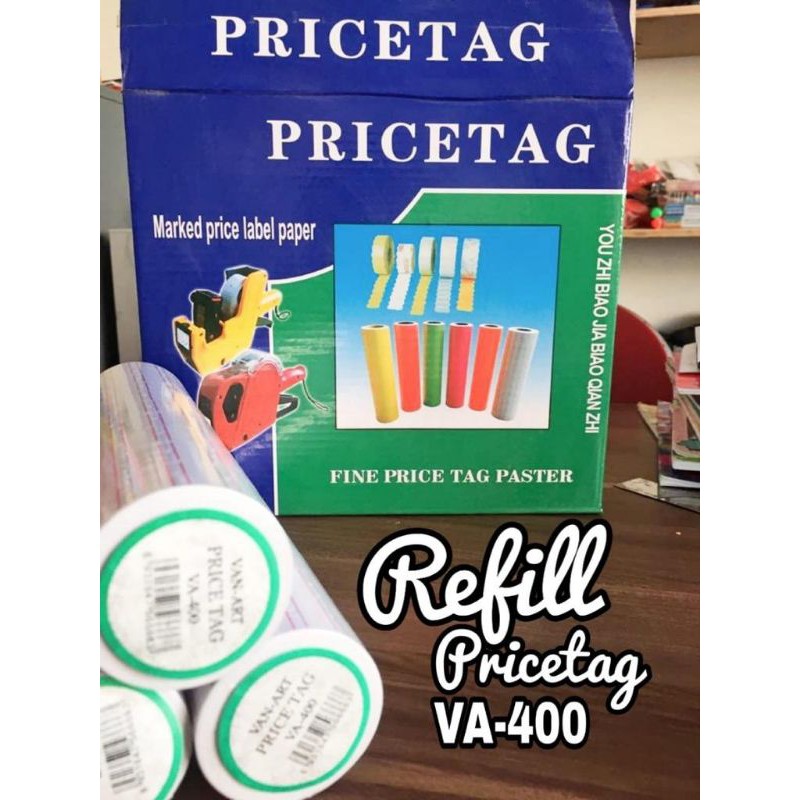 Jual (Harga 1 slop isi 10 roll) Label harga, refill label roll, sticker ...