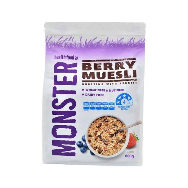 Jual MONSTER BERRY MUESLI 600GR | Shopee Indonesia