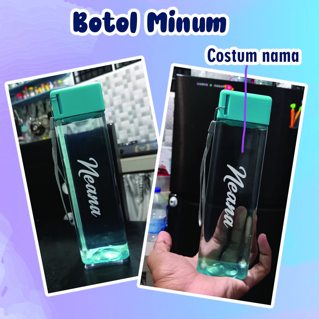 Jual Botol minum bisa costum nama | Shopee Indonesia