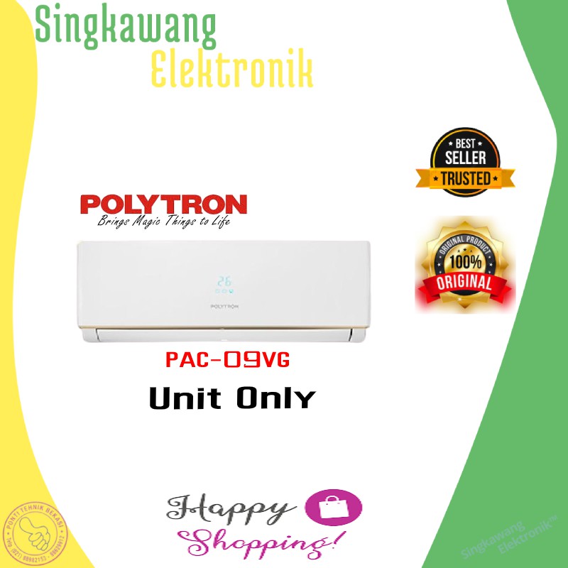Jual AC POLYTRON PAC-09VG 1PK HANYA UNIT ONLY | Shopee Indonesia