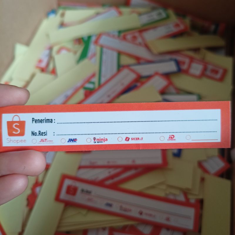 Jual STIKER RESI PENGIRIMAN SHOPEE || STIKER LABEL PENGIRIMAN OLSHOP ...