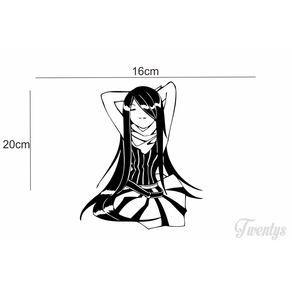 Jual STIKER JAPAN ANIME GIRLS CUTTING STICKER VINYL DECAL | Shopee ...